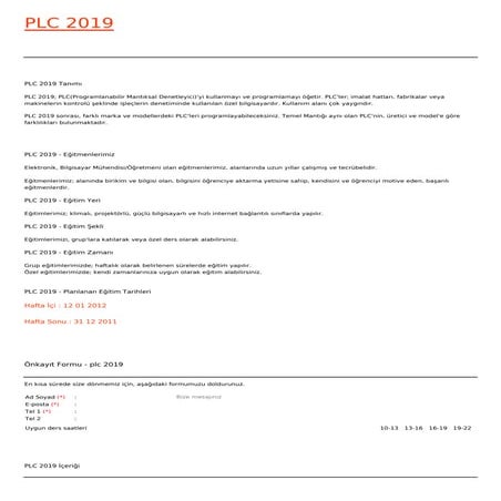 Plc 2019 | PDF