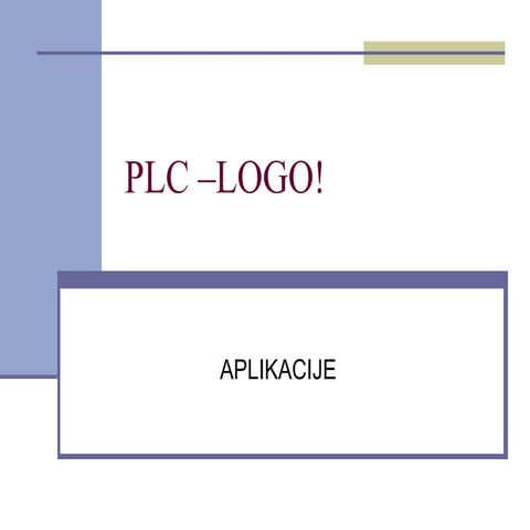 PLC –LOGO! | PPT