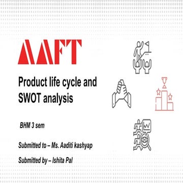 product life cycle and SWOT analysis pdf | PPTX