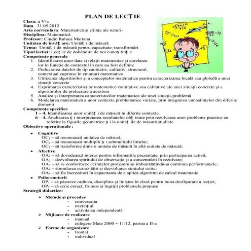 Pl capacitate | DOC