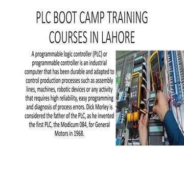 PLC BOOT CAMP TRAINING COURSES IN LAHORE.pptx
