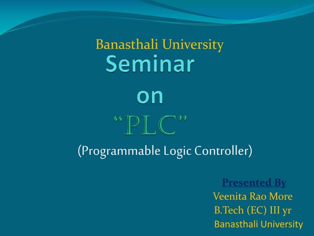 PLC Programming Languages | PDF