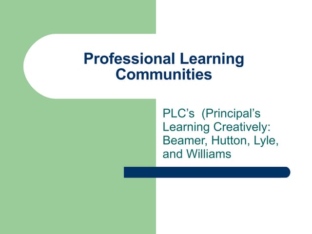 6 Elements of the Professional Learning Community Process | PDF