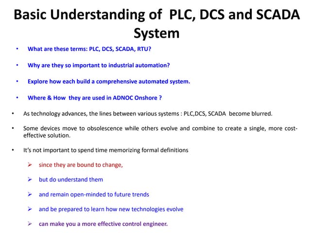 DCS - Distributed Control System | PPTX