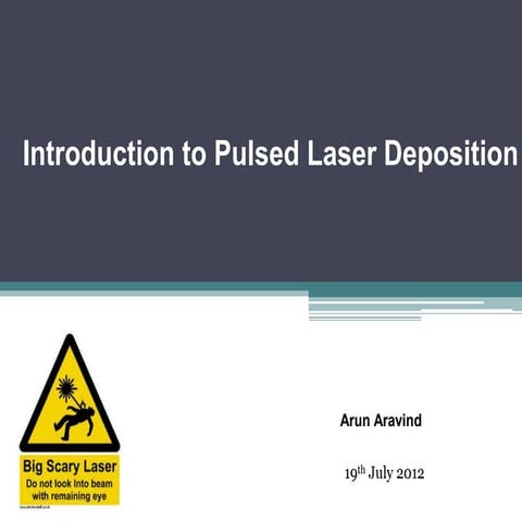 Pulsed Laser Ablation | PPTX