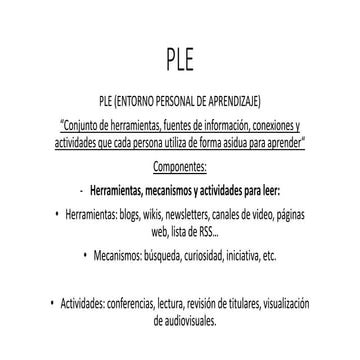 Representación visual de un ple | PPTX