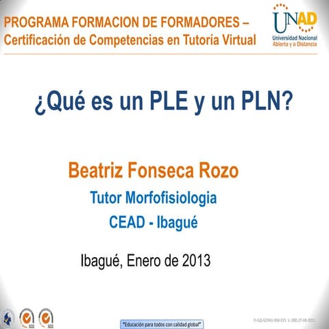 Qué es un ple y un pln | PPT