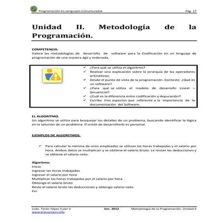 Programación en Lenguajes Estructurados 2012. Parte II | PDF | Programming Languages | Computing