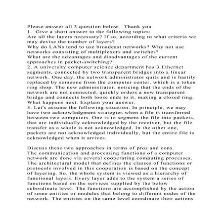 Please answer all 3 question below. Thank you1. Give a short ans.docx