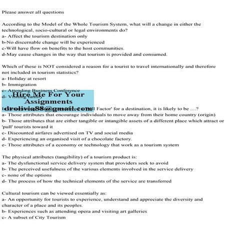 Please answer all questions According to the Model of the Whole .pdf