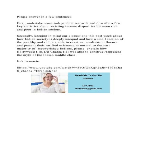 Please answer in a few sentences.First, undertake some independe.docx