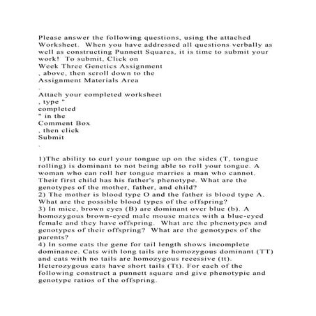 Please answer the following questions, using the attached Worksheet..docx