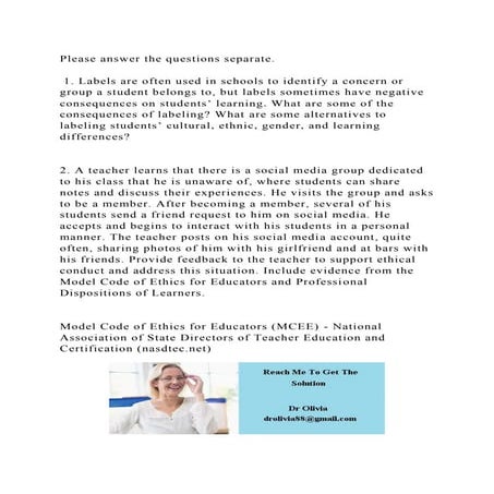 Please answer the questions separate. 1. Labels are often used .docx