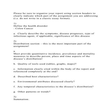 Please be sure to organize your report using section headers to clea.docx