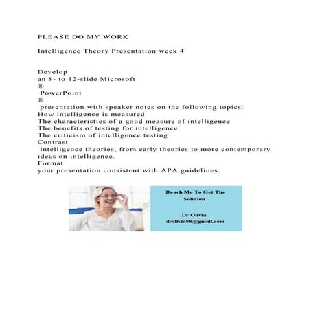 PLEASE DO MY WORKIntelligence Theory Presentation week 4De.docx