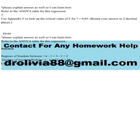please explain answer as well so I can learn howRefer to the ANOV.pdf