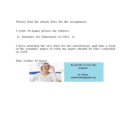 Please find the attach files for the assignment.I want 18 | DOCX | Education