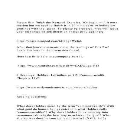 Please first finish the Nearpod Exercise. We begin with it next .docx