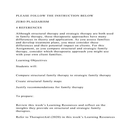 PLEASE FOLLOW THE INSTRUCTION BELOWZERO PLAGIARISM4 REFERENC.docx