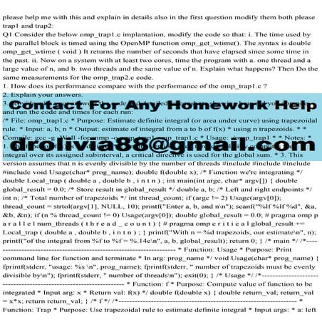 parallelizing Trapezoidal rule | PPTX