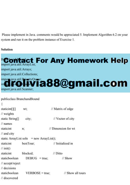 Please Implement In Java Comments Would Be Appreciated 5pdf
