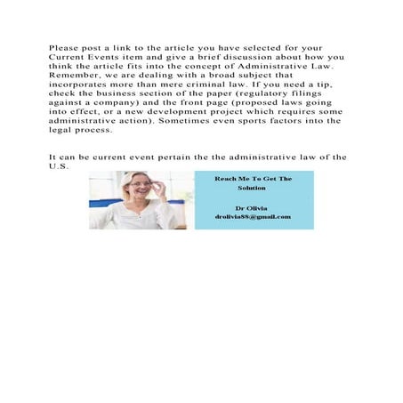 Please post a link to the article you have selected for your Current.docx