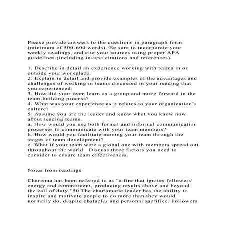 Please provide answers to the questions in paragraph form (min.docx