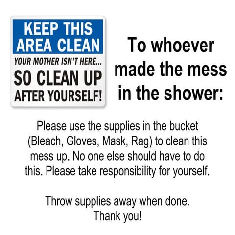 Shower Clean Up | PDF | Bath and Shower | Personal Care