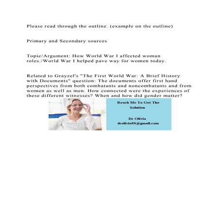 Please read through the outline. (example on the outline)Prima | DOCX