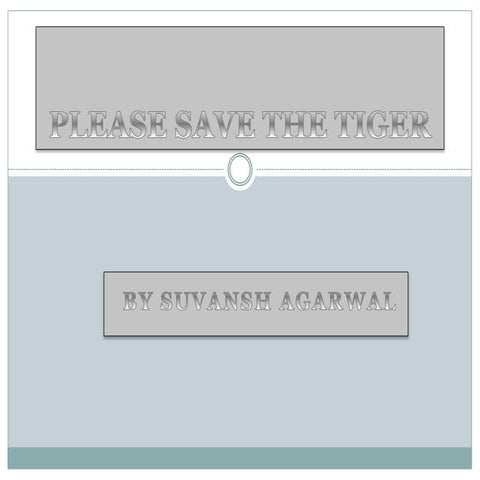 Please save the tiger | PPT