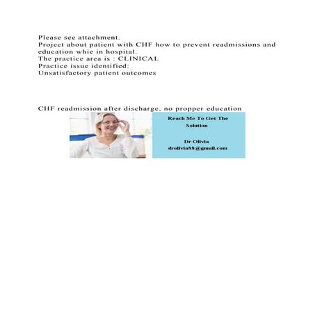 Please see attachment.Project about patient with CHF how to preven.docx