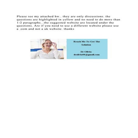 Please see my attached hw.. they are only discussions. the questions.docx