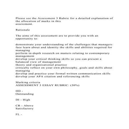 Please see the Assessment 3 Rubric for a detailed explanation of t.docx