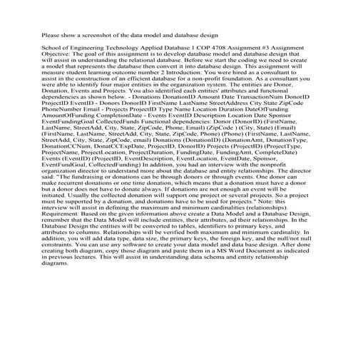 Please show a screenshot of the data model and database design School.pdf