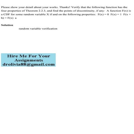 Please show your detail about your works. Thanks! Verify that the fo.pdf