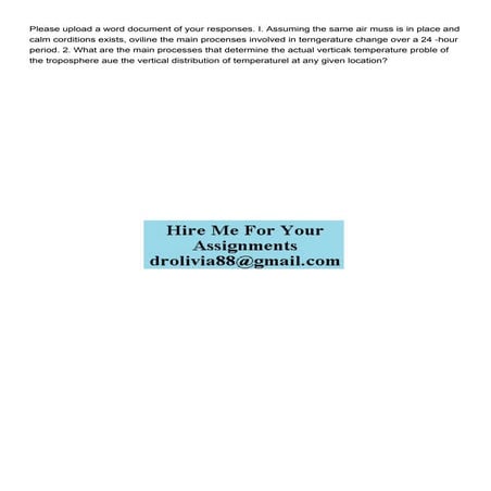 Please upload a word document of your responses I Assuming.pdf ...