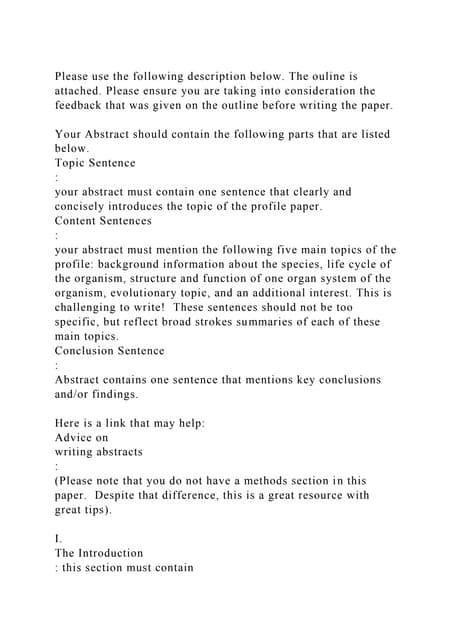 Hello, Below is the outline requirement and please use the attache.docx