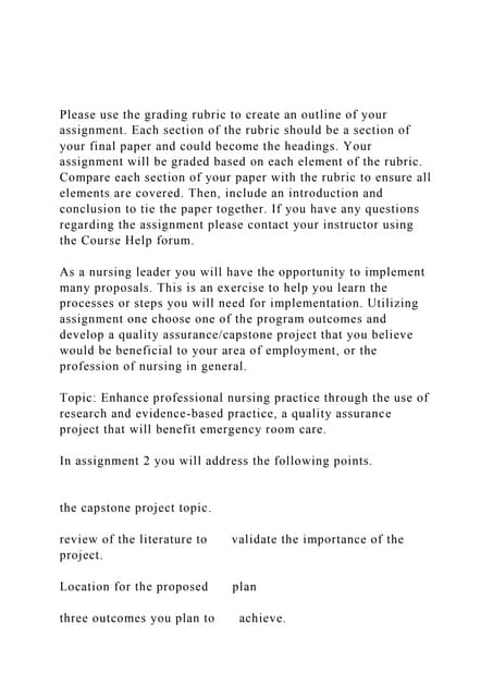 Project proposal rubrics | PPT