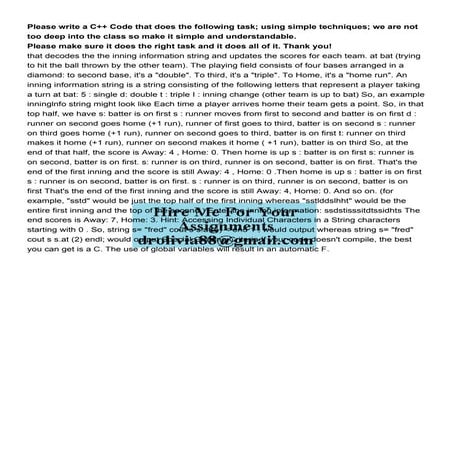 Please write a C++ Code that does the following task using .pdf ...