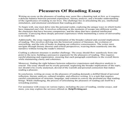 Pleasures Of Reading Essay.pdf
