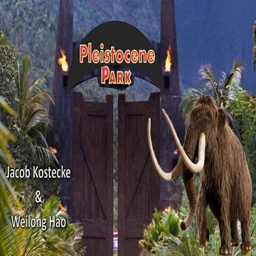 Genomics in Pleistocene Park: On the Internal Causes Driving Extinction | PPTX | Genetics | Science