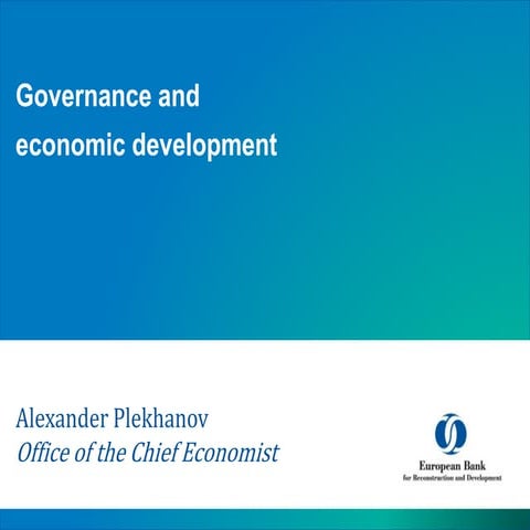 Governance and Economic Development | PPTX