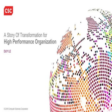 PLENARY - CSC High Performance - By Duy Le | PPT