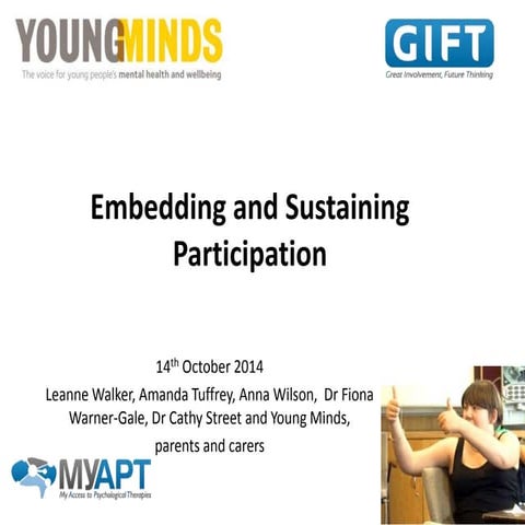 Embedding and Sustaining Participation - GIFT & young people ...