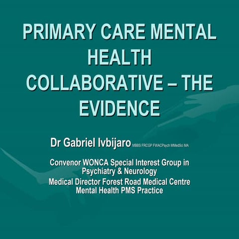 Plenary Npcmhc Evidence | PDF