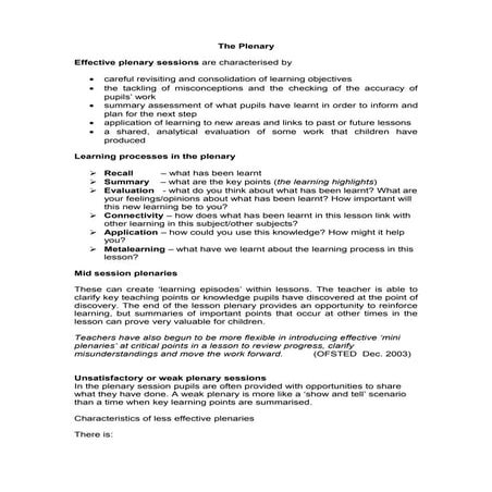 Plenary+sessions | DOC | Educational Assessment | Education