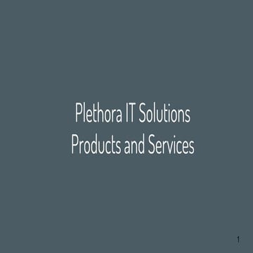 Plethora services | PPT