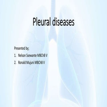 Pleural diseases | PPTX