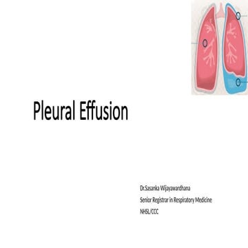 Pleural Effusion. It’s the excess accumulation of plural fluid within ...