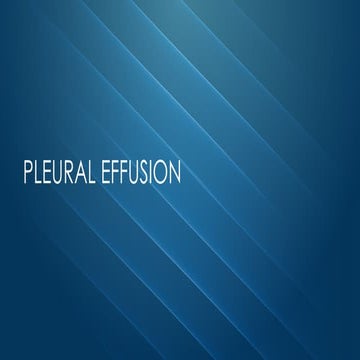 Pleural effusion(X-ray Findings) | PDF